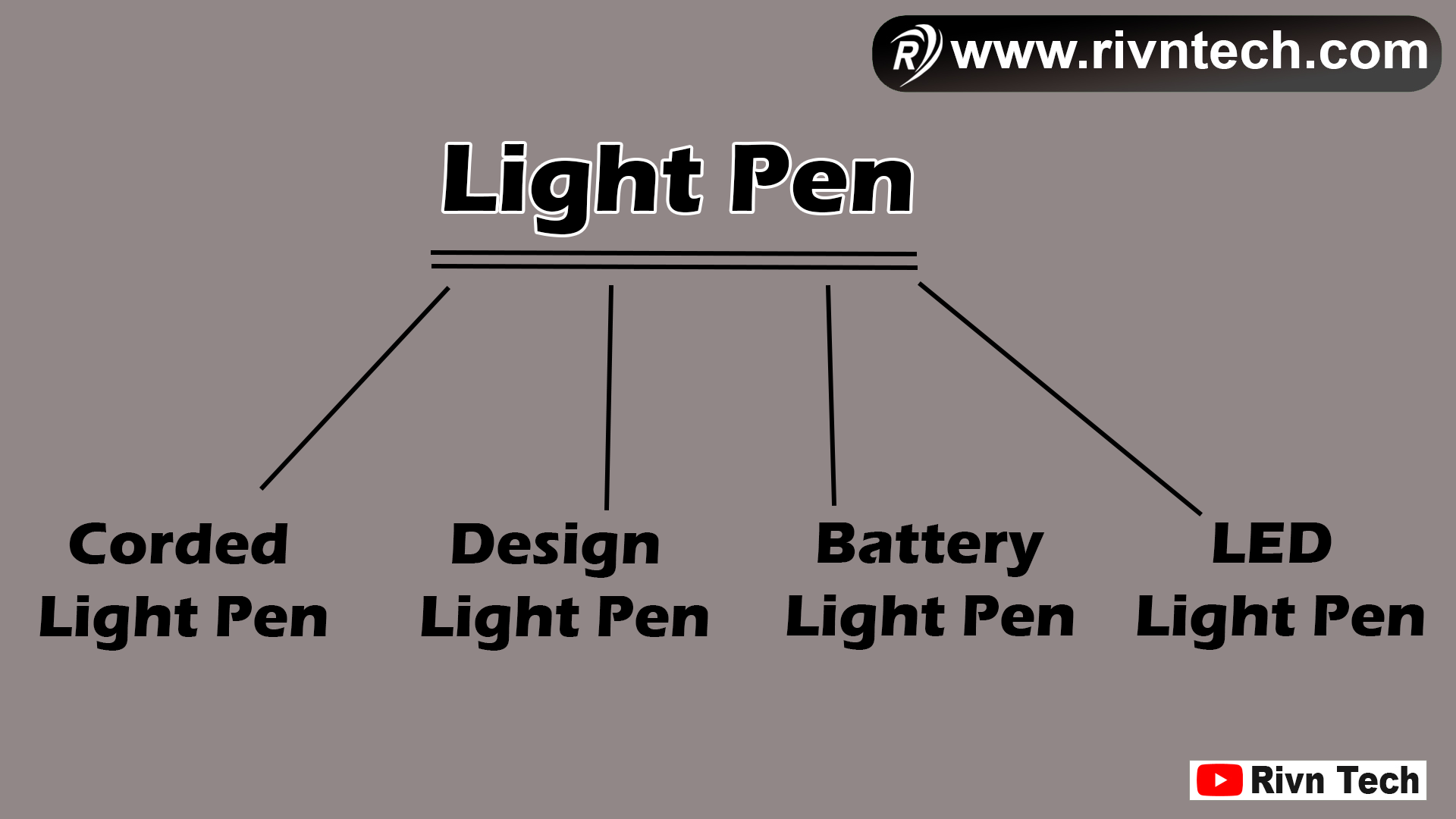 Light Pen क्या है - Light Pen के प्रकार, Light Pen कैसे काम करता है | Light Pen in Hindi - Rivn Tech